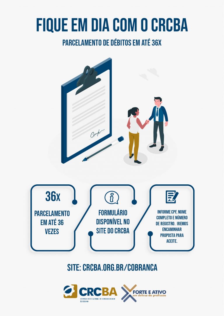 Parcelamento de débitos | CRCBA